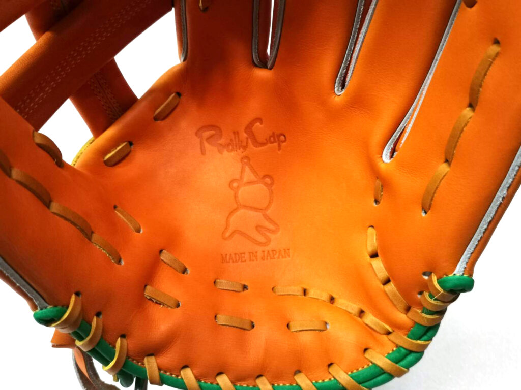 プロ仕様 【Rally Cap（ラリーキャップ）】硬式用グラブ 内野手用 RCST01 （オレンジ×緑） 日本製 | Rally Cap ...