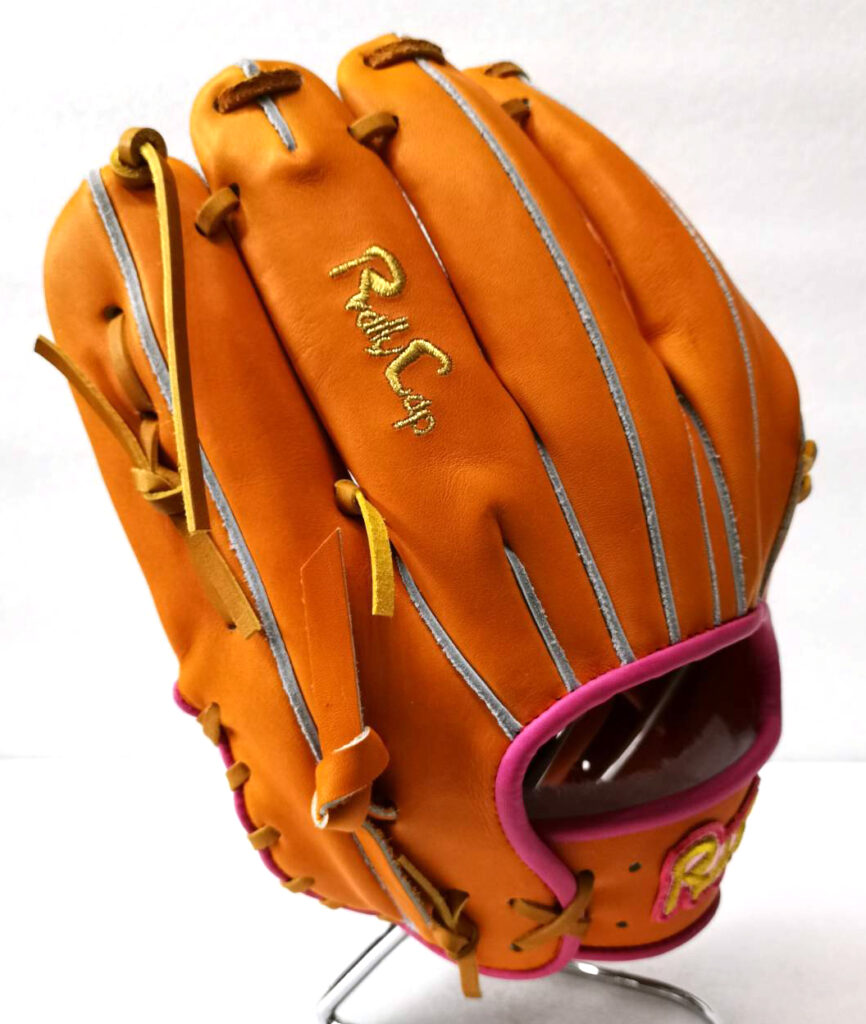 プロ仕様 【Rally Cap（ラリーキャップ）】硬式用グラブ 内野手用 RCST01 （オレンジ×ピンク） 日本製 | Rally Cap ...
